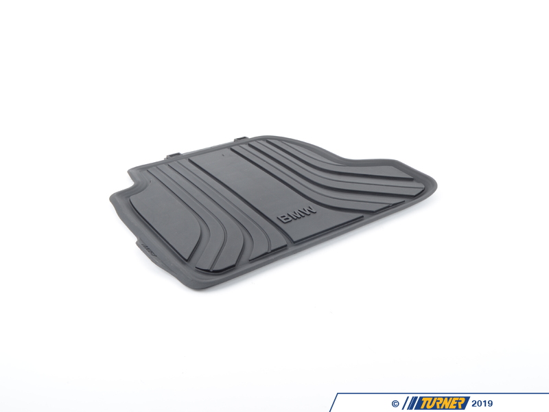 51472297420 - Genuine BMW Rear Rubber Floor Mats - Black - F22, F23 ...