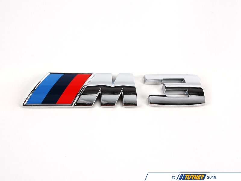 51148041901 - E9x M3 Rear Motorsport Emblem | Turner Motorsport