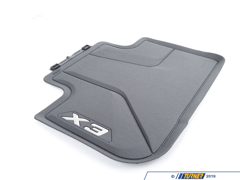 51472450512 - Genuine BMW Black All Weather Rubber Floor Mats - Rear ...