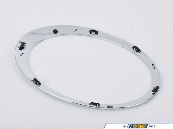 51137149906 - Headlight Trim Ring Chrome - Passenger ( Right ) | Turner ...
