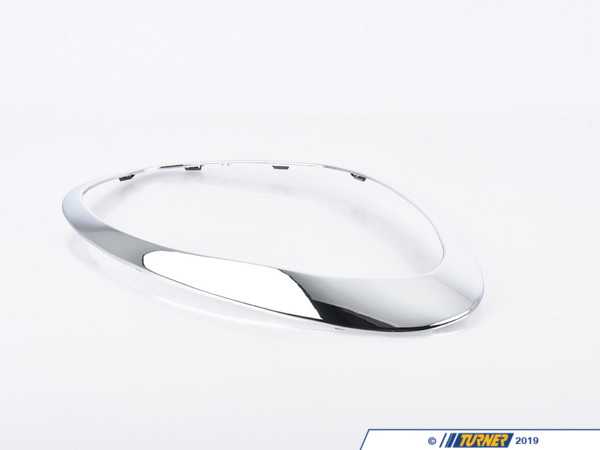 51139813824 - Headlight Trim Ring Chrome - Passenger ( Right ) | Turner ...
