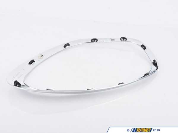 51139813824 - Headlight Trim Ring Chrome - Passenger ( Right ) | Turner ...