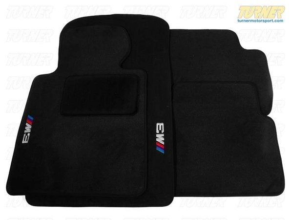 8211002923X - Genuine BMW E46 M3 Logo Floor Mats | Turner Motorsport