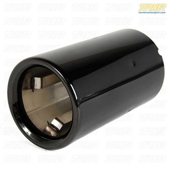 18307610639 - Genuine BMW Black Chrome Exhaust Tip - F22 228i, F30 328i ...