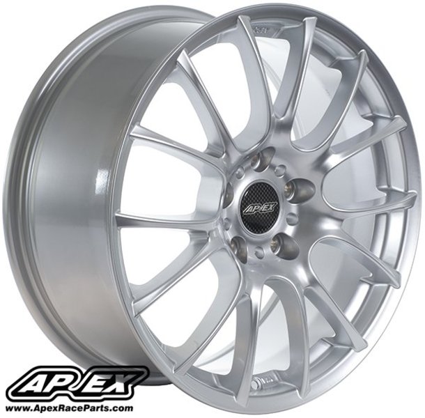 AERO7188ET45HS - 18x8" ET45 Hyper Silver APEX AERO-7 Wheel 19lbs ...