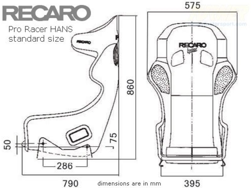TMS201461 - Recaro Pro Racer HANS SPA Kevlar Race Seat - Size XL ...