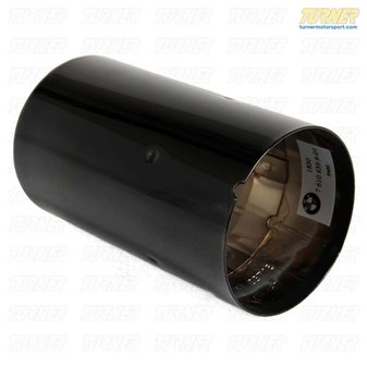 18307610639 - Genuine BMW Black Chrome Exhaust Tip - F22 228i, F30 328i ...