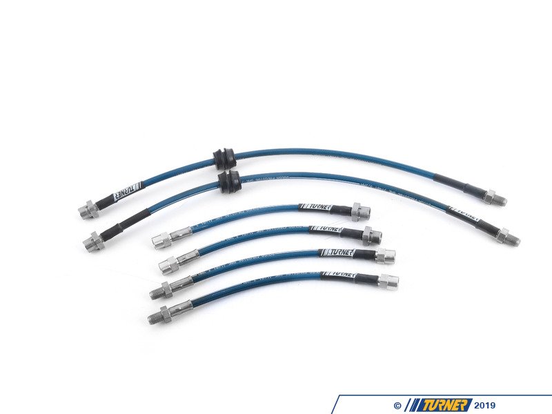 022749TMS11 - Turner Motorsport Stainless Steel Brake Lines - Full Set ...