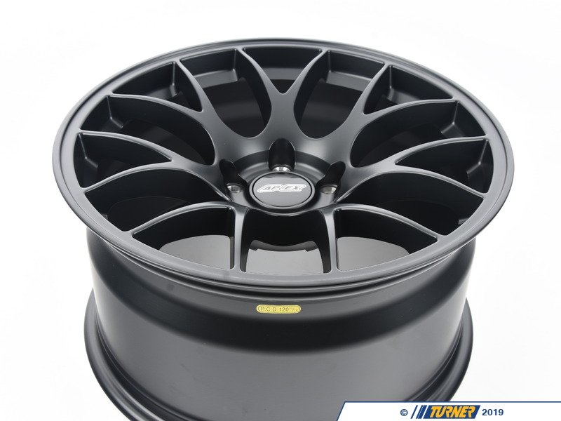 EC71811ET44SMBK - APEX EC-7 18x11" ET44 Satin Black Wheel 23.35lbs ...