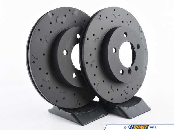 HTC4760 - Hawk Talon Cross Drilled & Slotted Brake Rotor Pair - Front ...