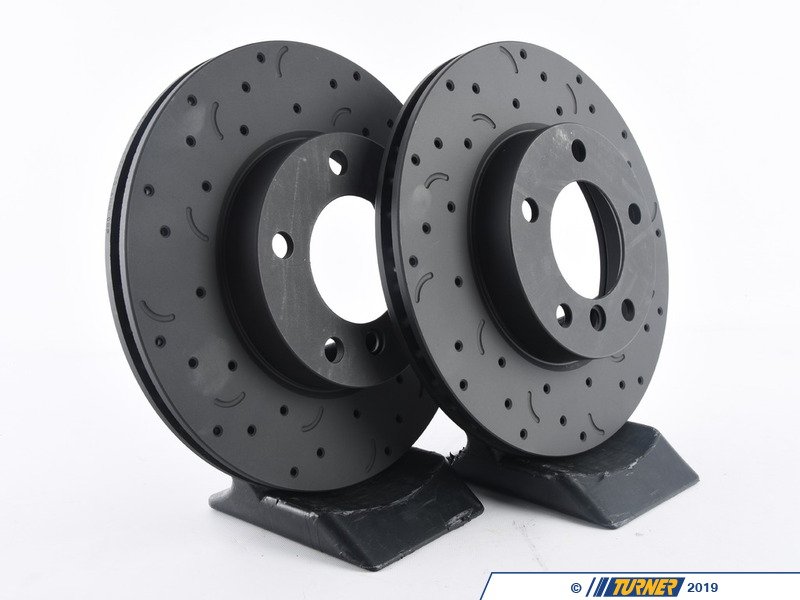 HTC4688 - Hawk Talon Cross Drilled & Slotted Brake Rotor Pair - Front ...
