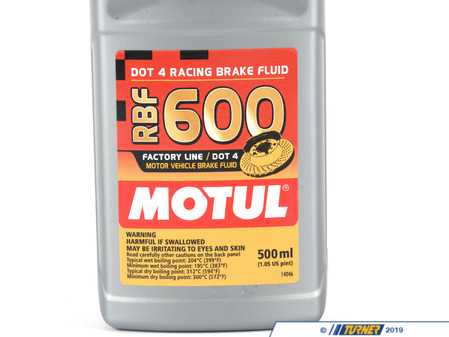 RBF600 - MOTUL RBF 600 Racing Brake Fluid - 500ml Bottle | Turner ...
