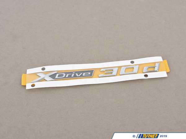 51147345063 - Model Emblem - X Drive 30D - F15 | Turner Motorsport