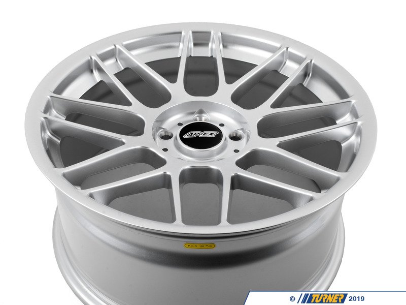 ARC8199ET28HS - 19x9" ET28 APEX ARC-8 Wheel - Hyper Silver | Turner ...