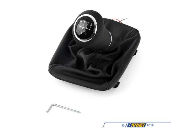 1CB03O01 - Illuminated Shift Knob With Integrated Boot - Black Leather ...