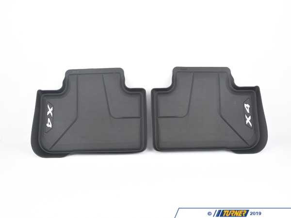 51472451368 - Genuine BMW Rear Rubber Floor Liner Set - G02 X4 30iX ...