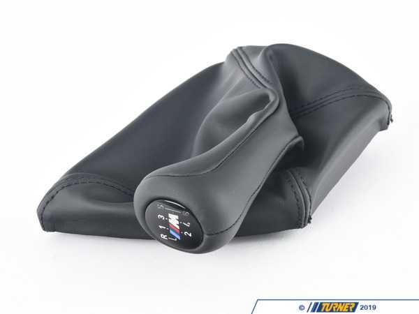 25112283039 - Shift Lever Covering Leather Illuminated - E63, E64 ...