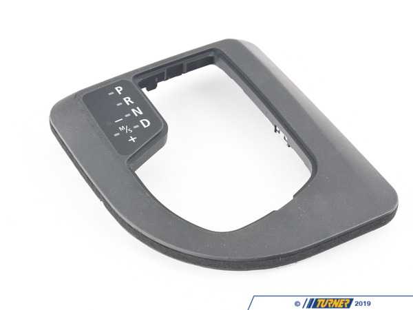 51166974709 - Genuine BMW Cover, Gear Selecting Lever Schwarz Matt ...