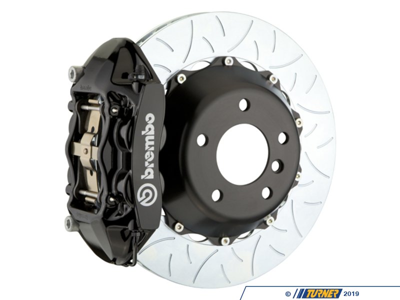 2PX.9044A1 - Brembo Rear GT 4 Piston Big Brake Kit W/ Black Calipers ...