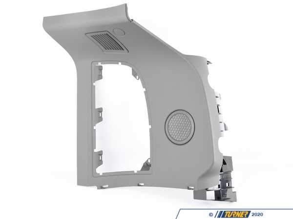 51437055404 - Genuine BMW Lateral Trim Panel Top Rear Right Grau ...