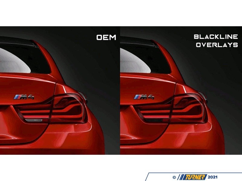 F82LCI - Blackline Taillight Overlay Kit - F32/F82 LCI | Turner Motorsport