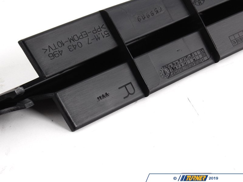 51117043496 - Genuine BMW Partially Open Grid, Right - 51117043496 ...
