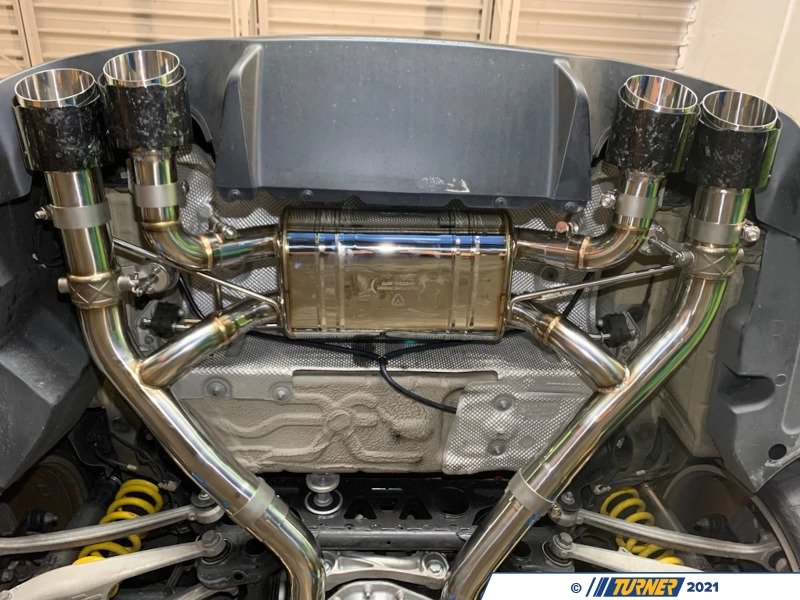 F87N55ValvedFC - Valved Exhaust System With Forged Carbon Tips - F87 M2 ...