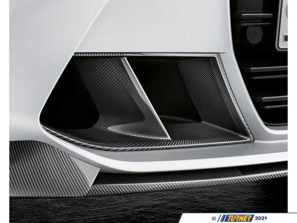 51118074774 - Genuine BMW M Carbon Fiber Front Bumper Air Inlet - Lower ...