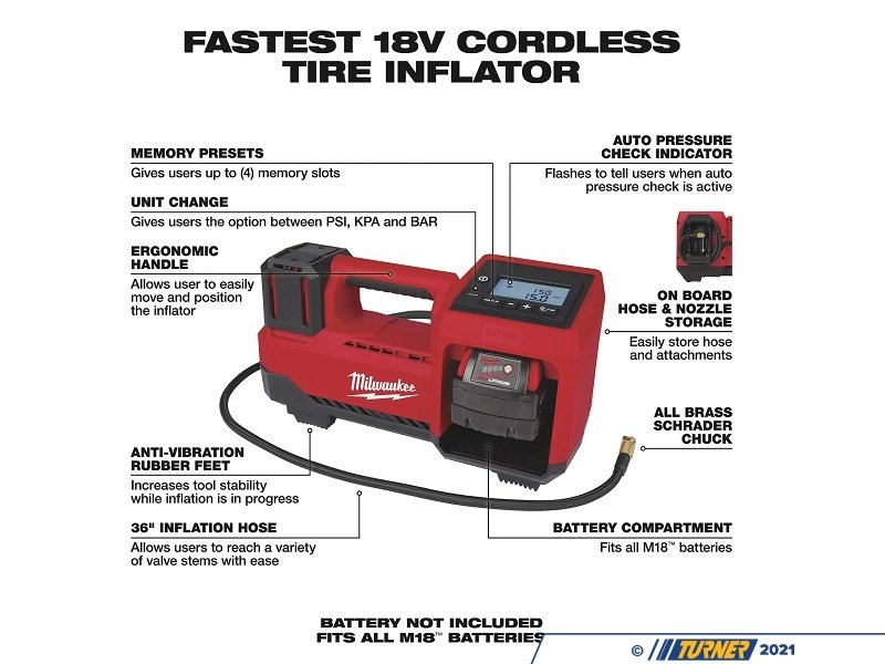 2848-20 - M18 Inflator | Turner Motorsport