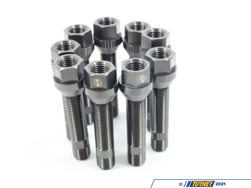 VTT-TI-ST-10-125 - VTT M12 Titanium Wheel Stud Kits - Black | Turner ...