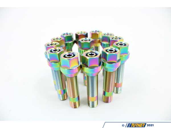VTT-TI-STU-20-1 - VTT M14 Titanium Wheel Stud Kits - Burnt | Turner ...