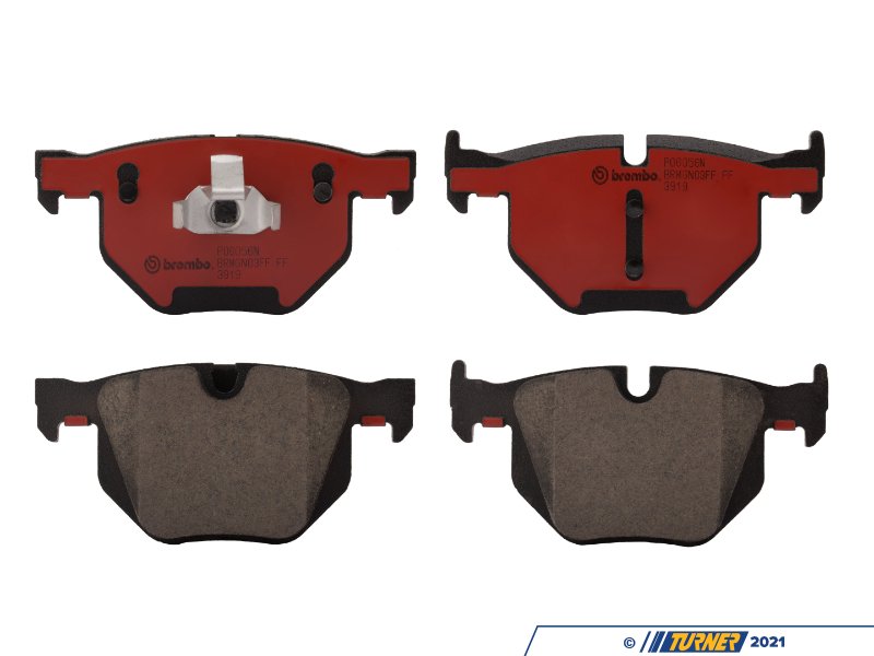 34216868497 - Brembo Premium NAO Ceramic Rear Brake Pad Set | Turner Motorsport