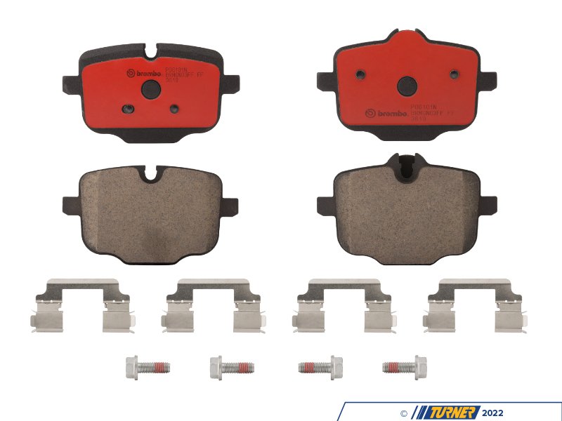 34216867175 - Brembo Rear Premium NAO Ceramic Brake Pad Set - G11, G30 ...