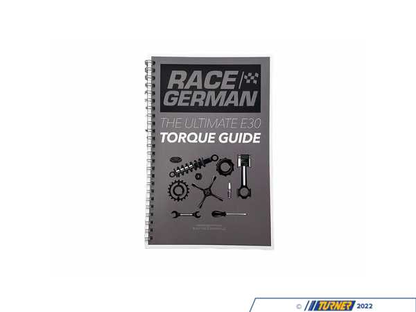 RGTGBE30 - Race German Torque Guide Booklet - E30 | Turner Motorsport