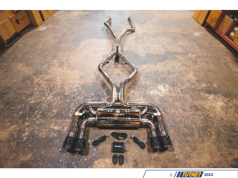 F85VLVGLDFRG - Valvetronic Valved Gold Exhaust With Forged Carbon Tips ...