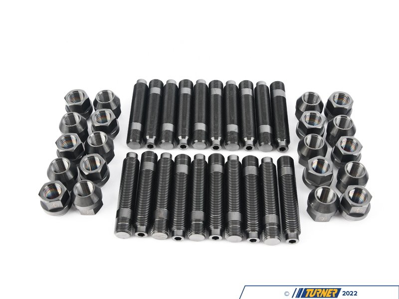 VTT-TI-STU-10-1 - VTT M14 Titanium Wheel Stud Kits - Black | Turner ...