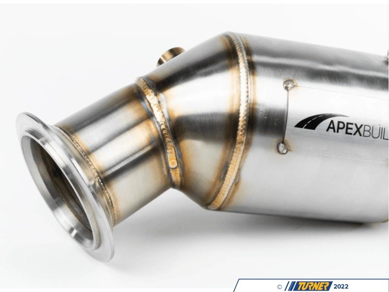 DP-N55F10CATPWG - ApexBuilt N55 High-Flow Catted Downpipe - PWG/3.5 ...