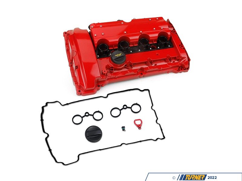 11127646555R - Upgraded Aluminum Valve Cover Kit - Red Paint | Turner ...
