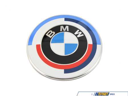 51148087188 - Genuine BMW 50 Years M Heritage Badge - 82mm | Turner ...