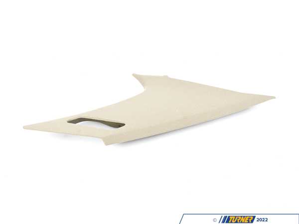 51438126455 - Genuine BMW Trim Panel Column, Rear Left Pergament ...