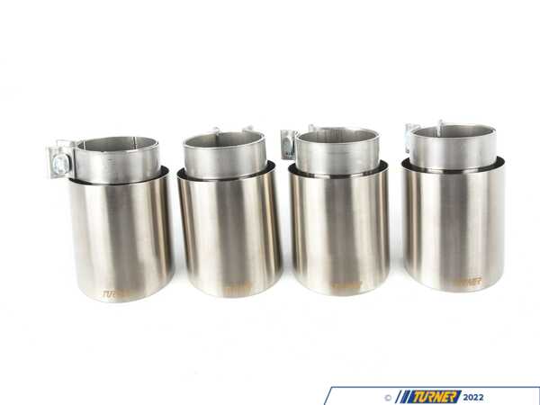 026374tms02-12KT - Turner 4" Double Wall Exhaust Tip W/ Brushed ...
