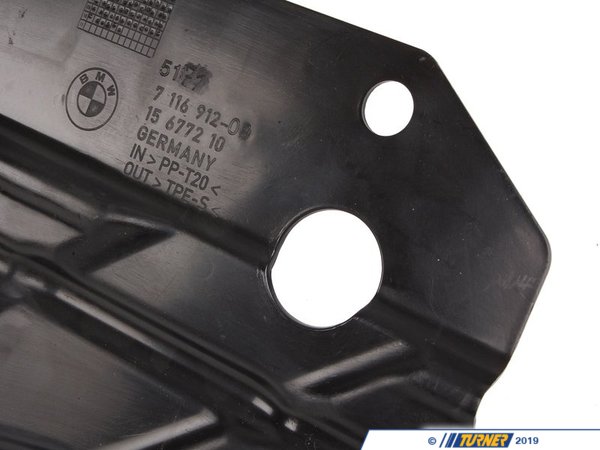 51717116912 - Genuine BMW Underbody Panel Extension - Right | Turner ...