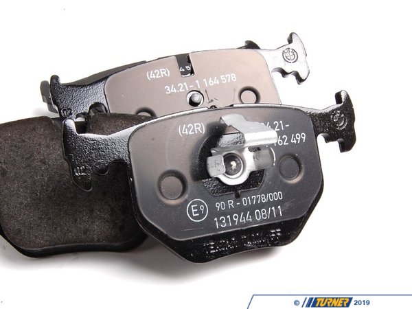 34216761248 - Genuine BMW Brake Pads - E39 M5, E46 M3, Z4 M - Rear ...