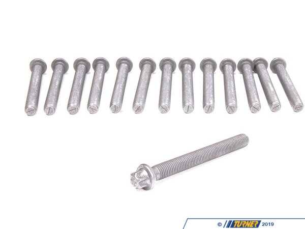 11127831862 - Genuine BMW Cylinder Head Bolt - Set - S54 | Turner ...