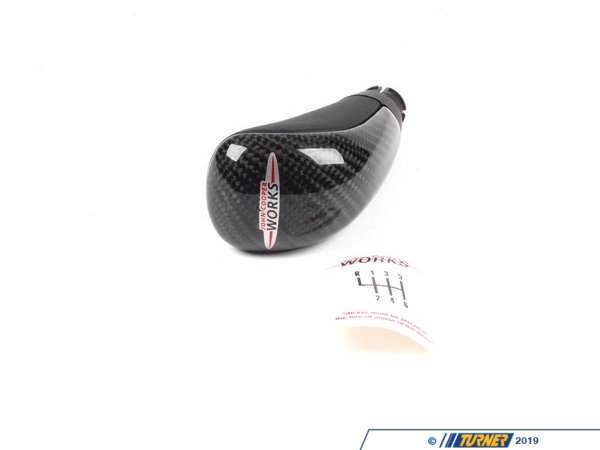 25112147229 - Genuine MINI JCW Gear Shift Knob - Leather / Carbon ...
