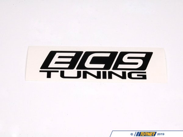 ECS2X4WSBLK - Black ECS Tuning Window Sticker - Priced Each | Turner ...