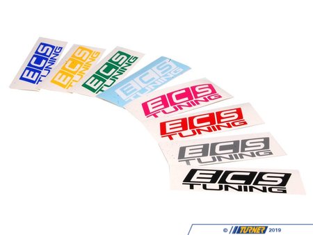 ECS2X4WSWHITE - White ECS Tuning Window Sticker - Priced Each | Turner ...