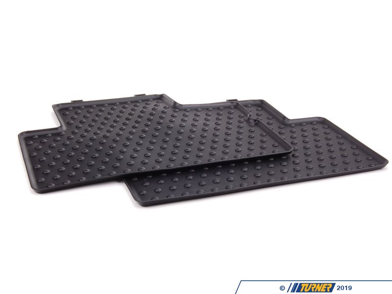 51472231962 - Genuine MINI Rear Rubber Factory Floor Mats Set - R55 ...