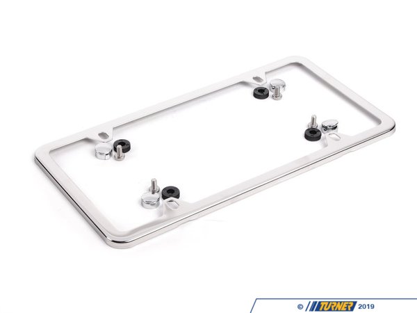 82120147354 - Genuine MINI Slim Line License Plate Frame - Chrome ...