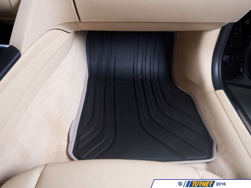 51472220140 - Genuine BMW Modern Line Front Rubber Floor Mat Set ...